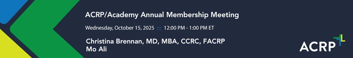 Event Summary - ACRP/Academy Annual Membership Meeting - Association of ...