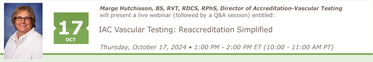 Event Summary - IAC Vascular Testing: Reaccreditation Simplified ...