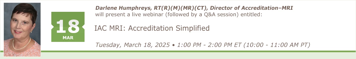Event Summary - IAC MRI: Accreditation Simplified - Intersocietal ...