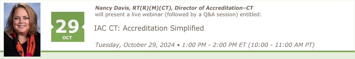 Event Summary - IAC CT: Accreditation Simplified - Intersocietal ...