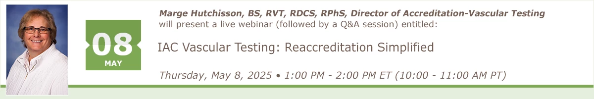 Event Summary - IAC Vascular Testing: Reaccreditation Simplified ...