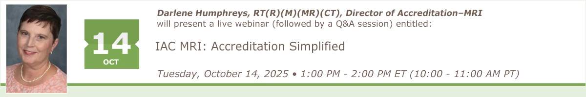 Event Summary - IAC MRI: Accreditation Simplified - Intersocietal ...