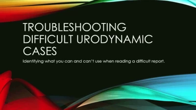 UDS - How to Interpret and Apply to Management of Patients with LUTS ...