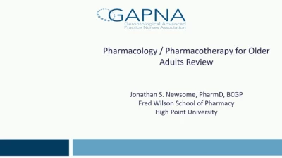 Pharmacology Conferences - Gerontological Advanced Practice Nurses ...
