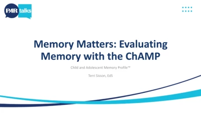 Product Training on the Neuropsychological Assessment Battery (NAB ...